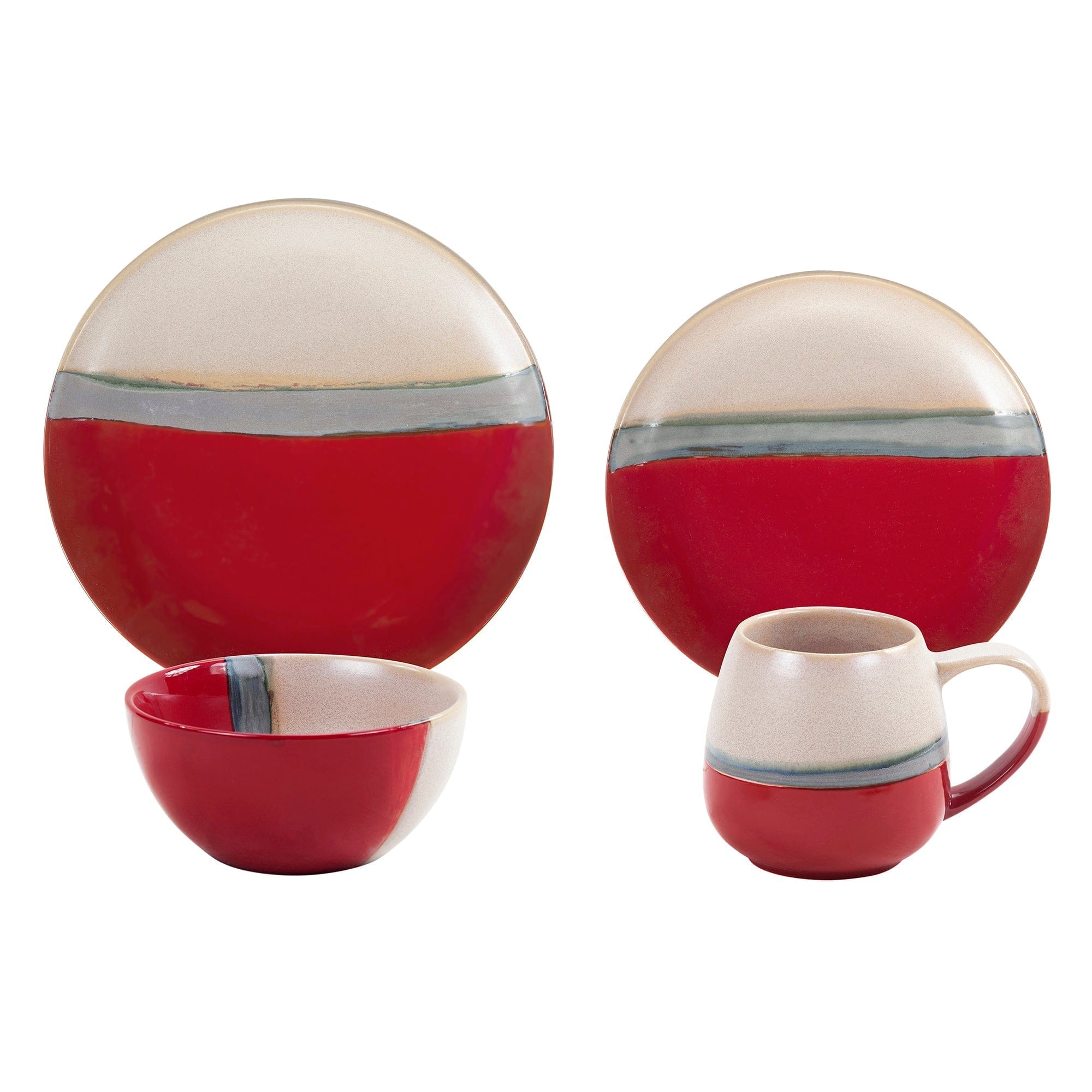 Red Paradise Ceramic 16PC Dinnerware Set – Pecos Place
